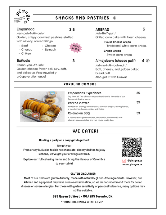 OFFERS IN-STORE – Piragua Toronto